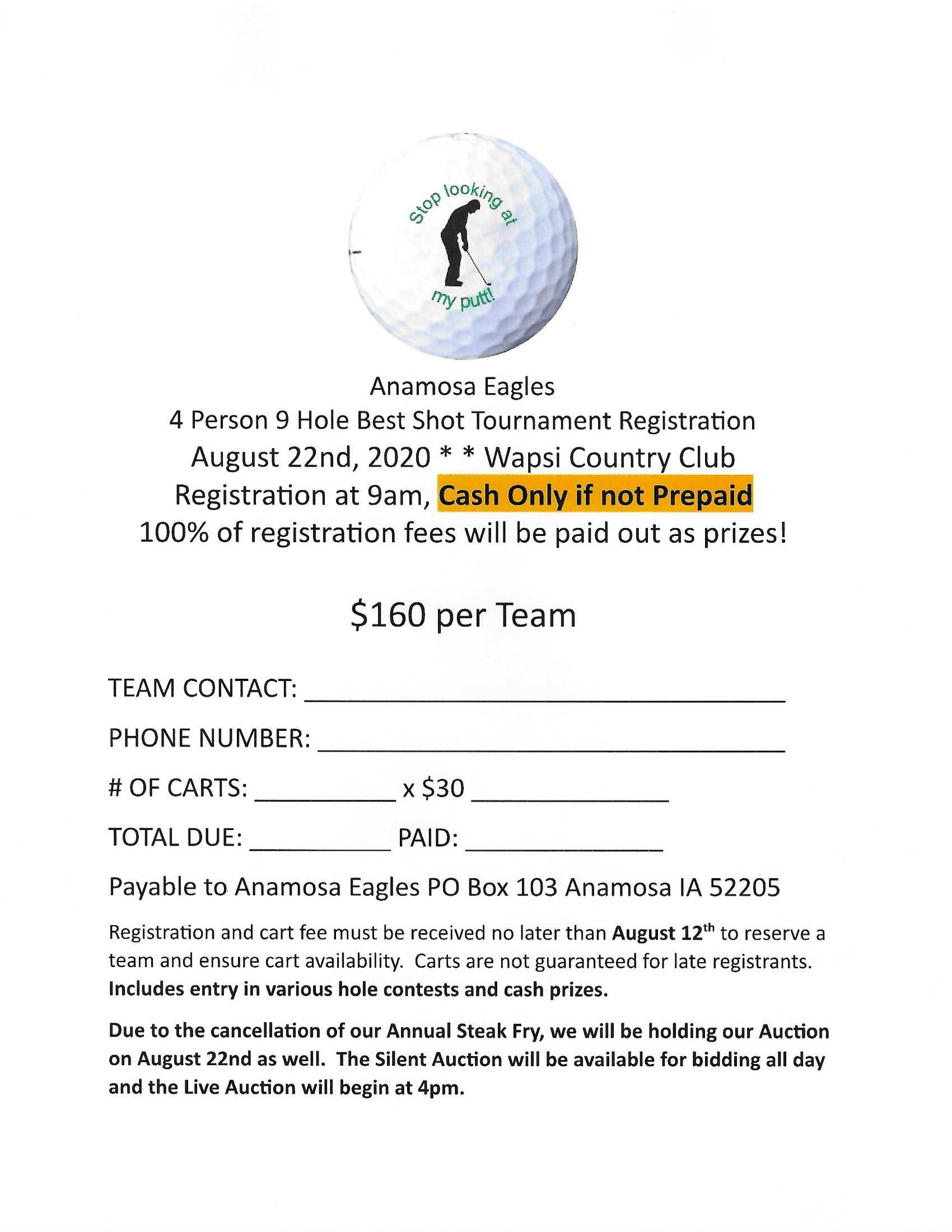 Anamosa Eagles Golf Tournament | Anamosa Chamber
